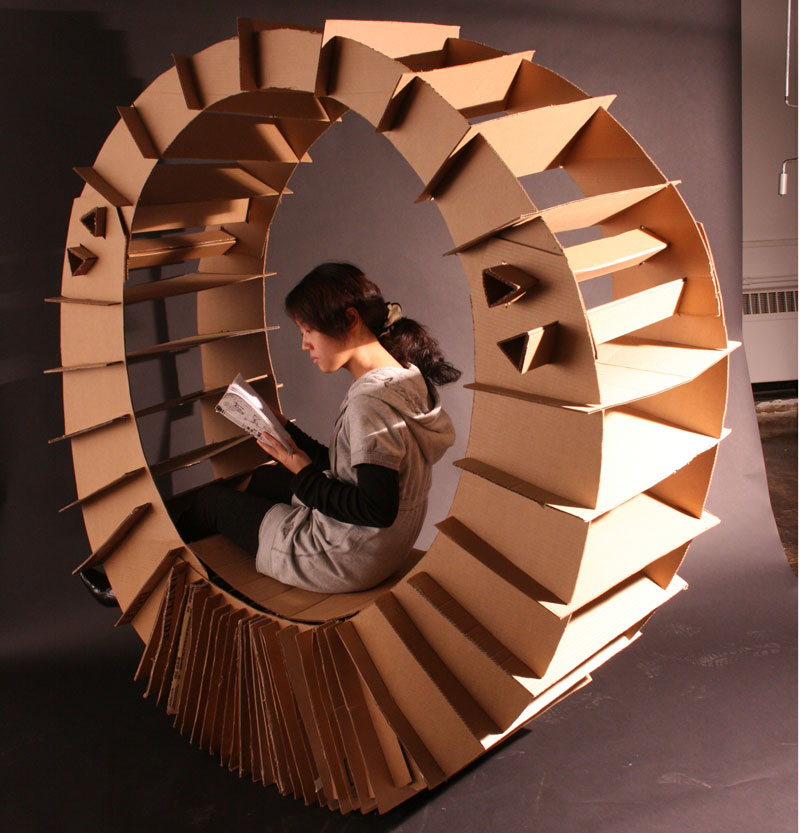 Sotto cardboard chair project – Lindsey Young