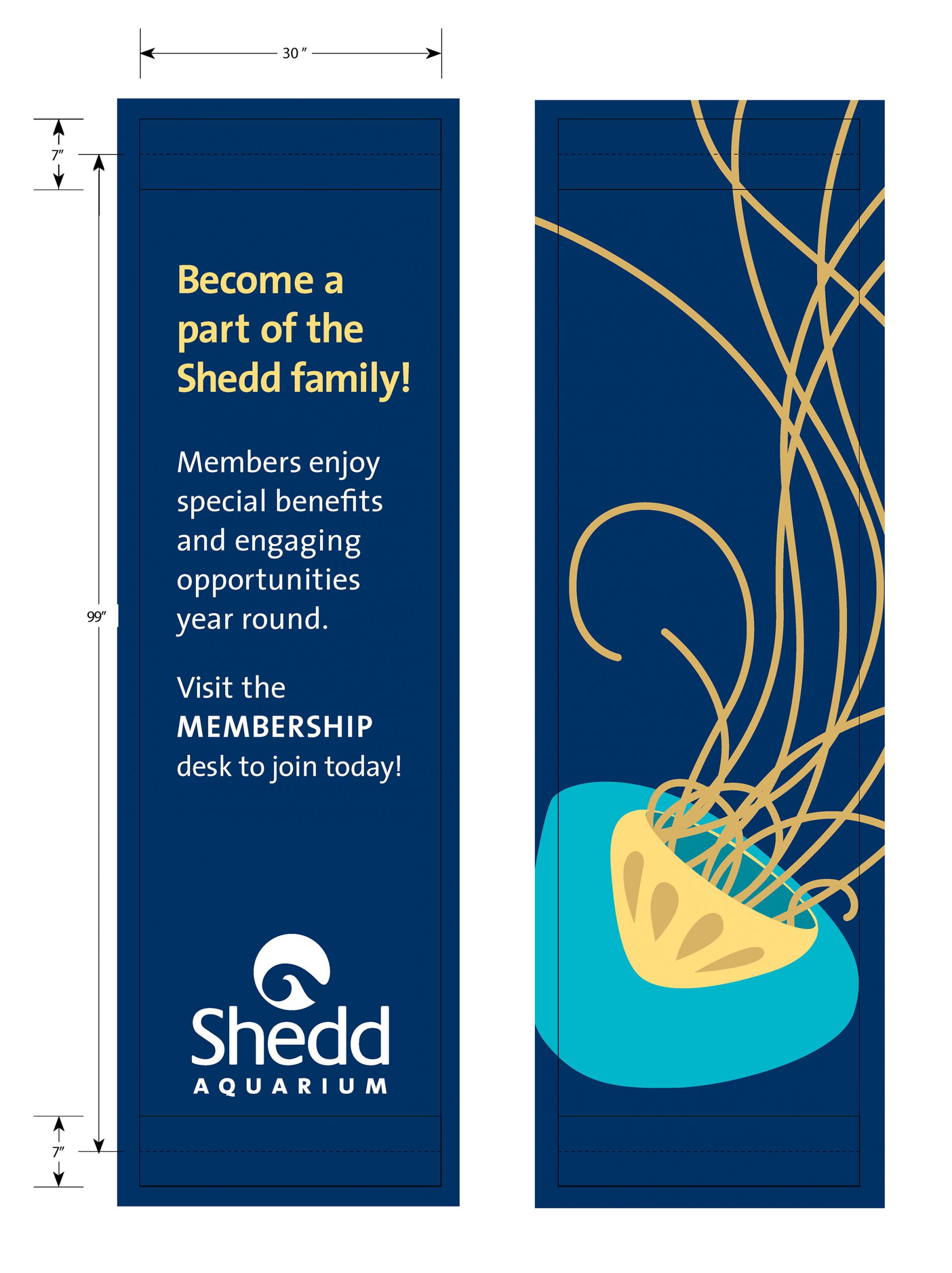All Are Welcome banners for Shedd Aquarium – Lindsey Young